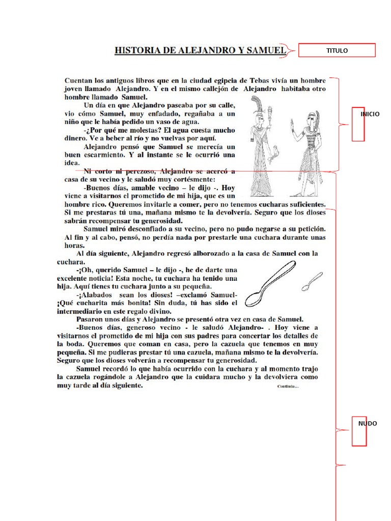Historia de Alejandro y Samuel Trabajo | PDF