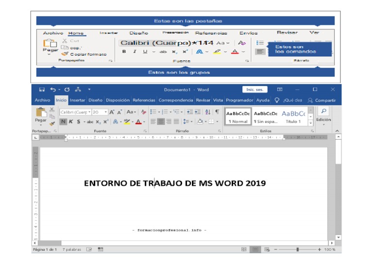 Pestañas de Word | PDF