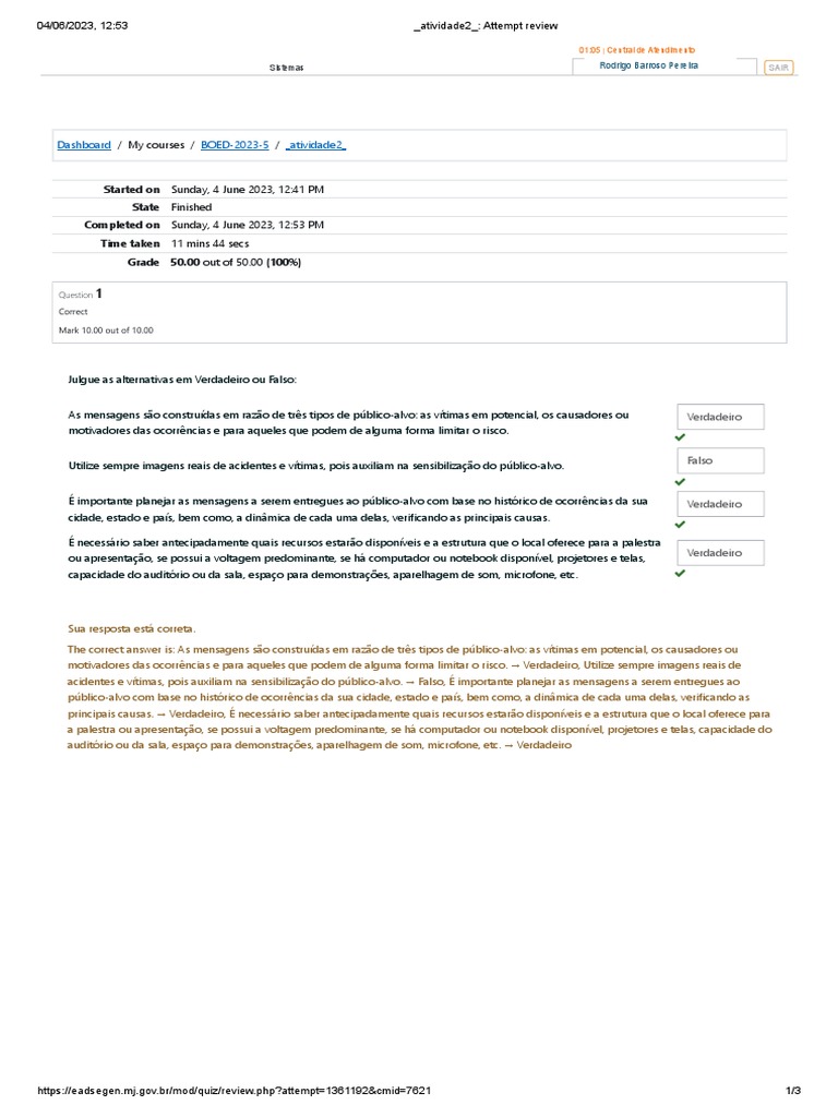 Atividade2 - BOMBEIROS EDUCADOR | PDF