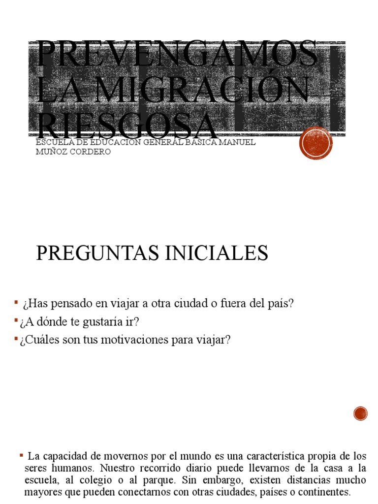 PREVENGAMOS LA MIGRACIÓN RIESGOSA Final | PDF | Trata de personas ... PREVENGAMOS LA MIGRACIÓN RIESGOSA Final | PDF | Trata de personas ...