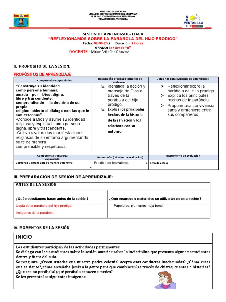 Sesión 09-06-23 Hijo Pródigo | PDF | Perdón | Amor