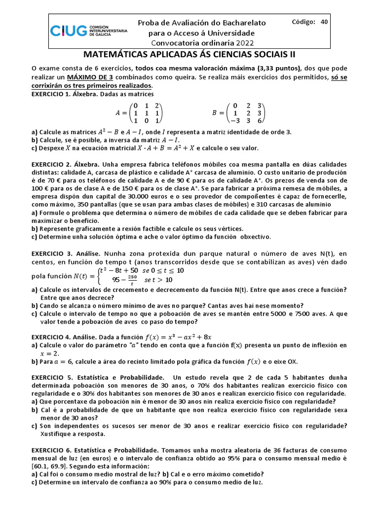 40 Matematicas Aplicadas | PDF