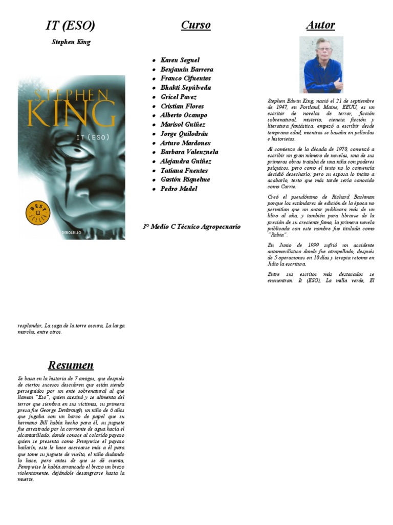 IT | PDF | Stephen King