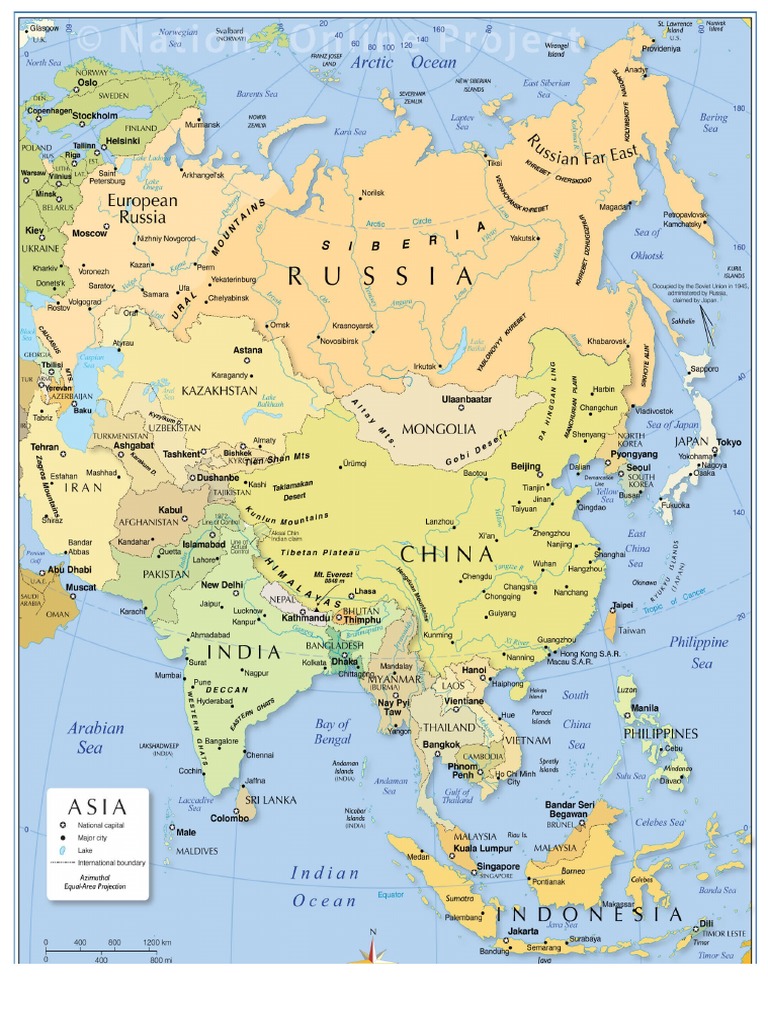 Map of Asia | PDF
