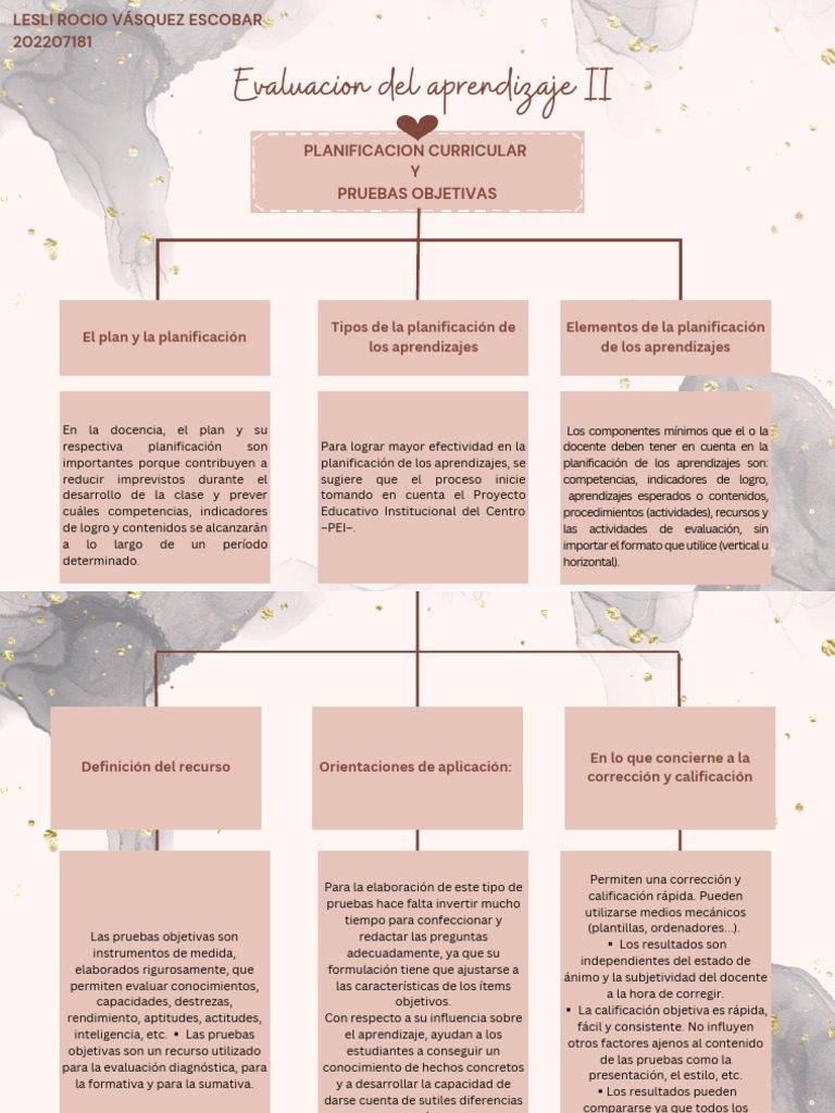 Mapa de Caja LEsli Vásquez | PDF | Evaluación | Planificación