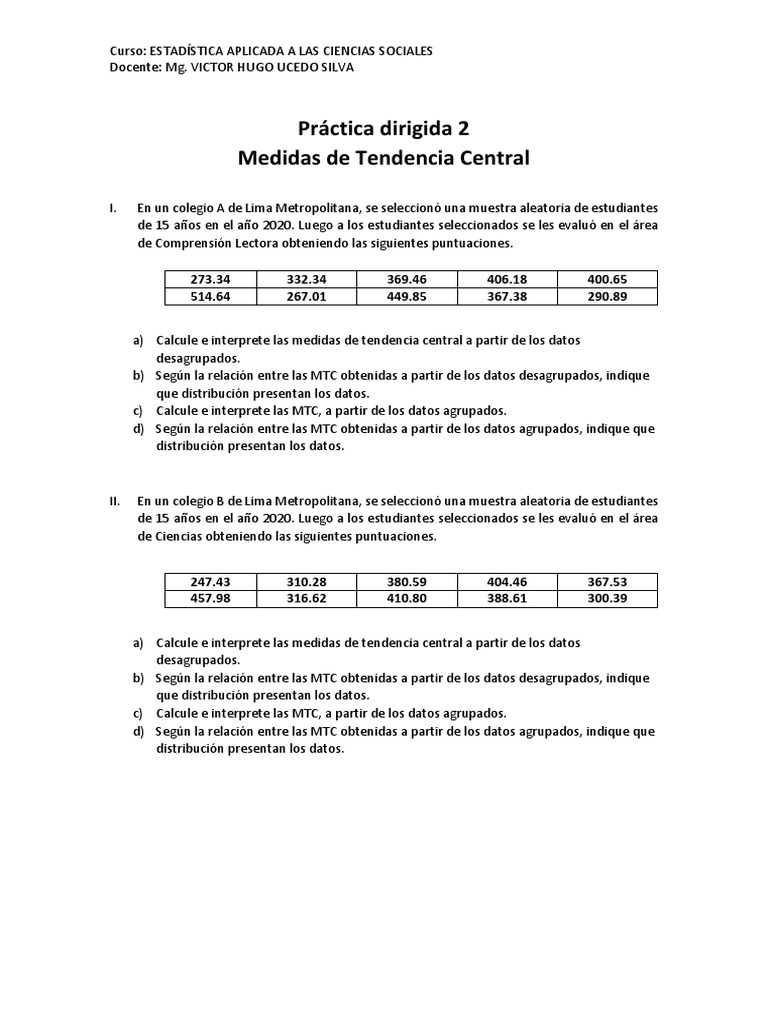 Estadistica 2 Pdf Estadísticas