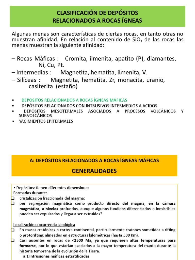 T 7-Rocas máficas | PDF | Clasificación de minerales | Petrología