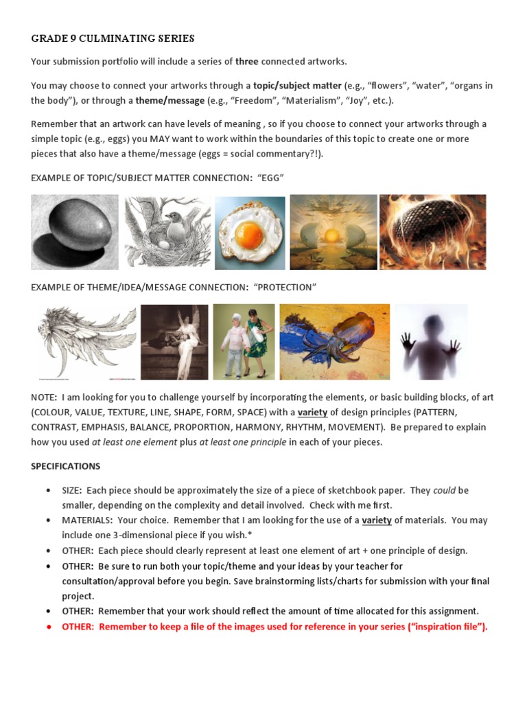 Grade 9 Culminating Series | PDF