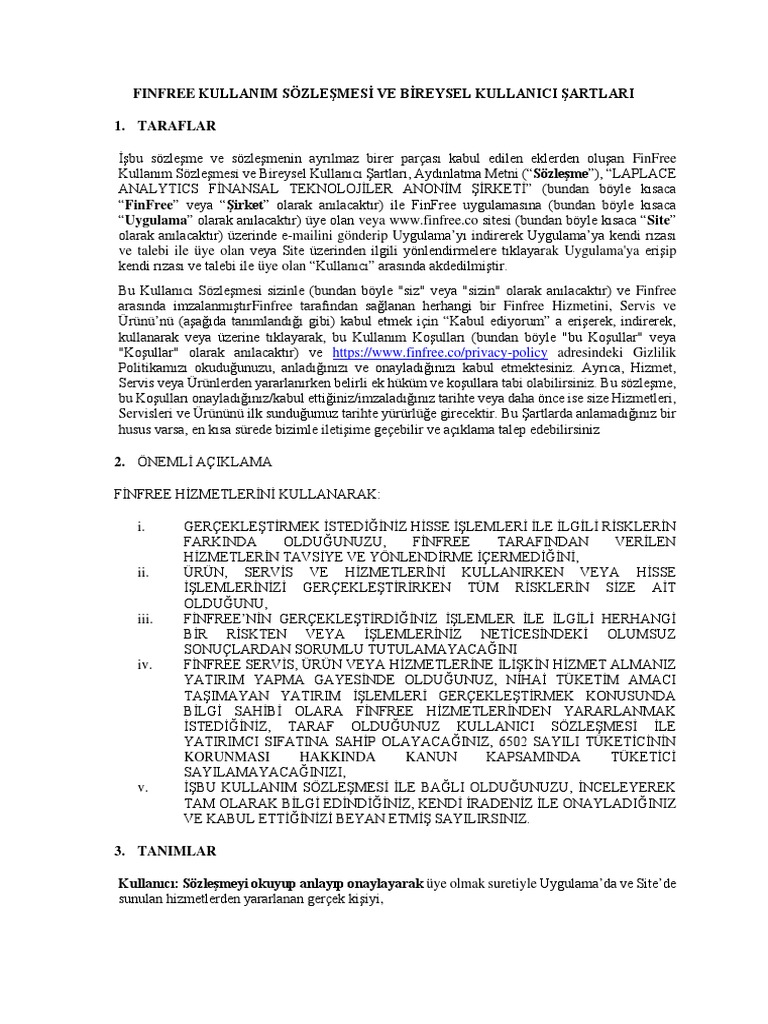 Kullanimsozlesmesi v1 2 0 | PDF Kullanimsozlesmesi v1 2 0 | PDF