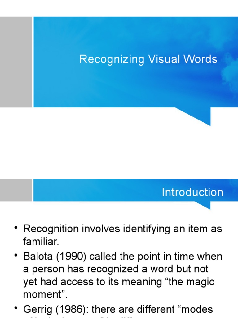 Recognizing Visual Words | PDF