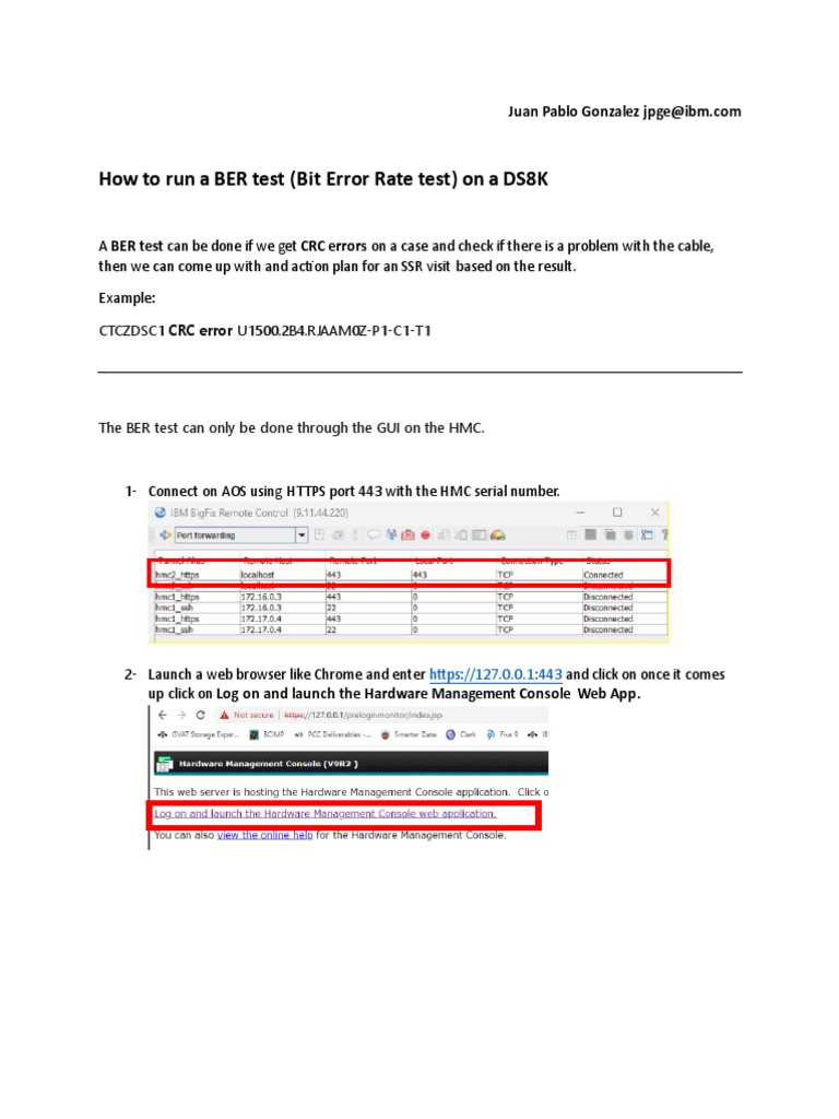 Ber Test (Bit Error Rate Test) | PDF