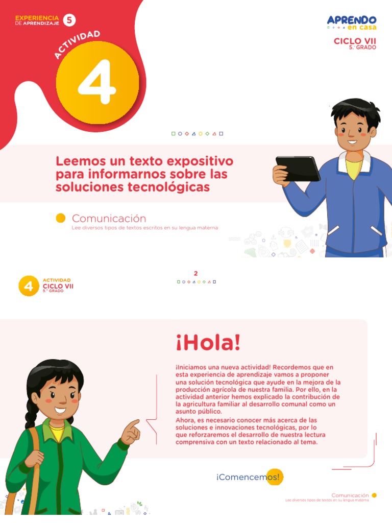 4 Leemos Un Texto Expositivo para Informarnos Sobre Las Soluciones ...