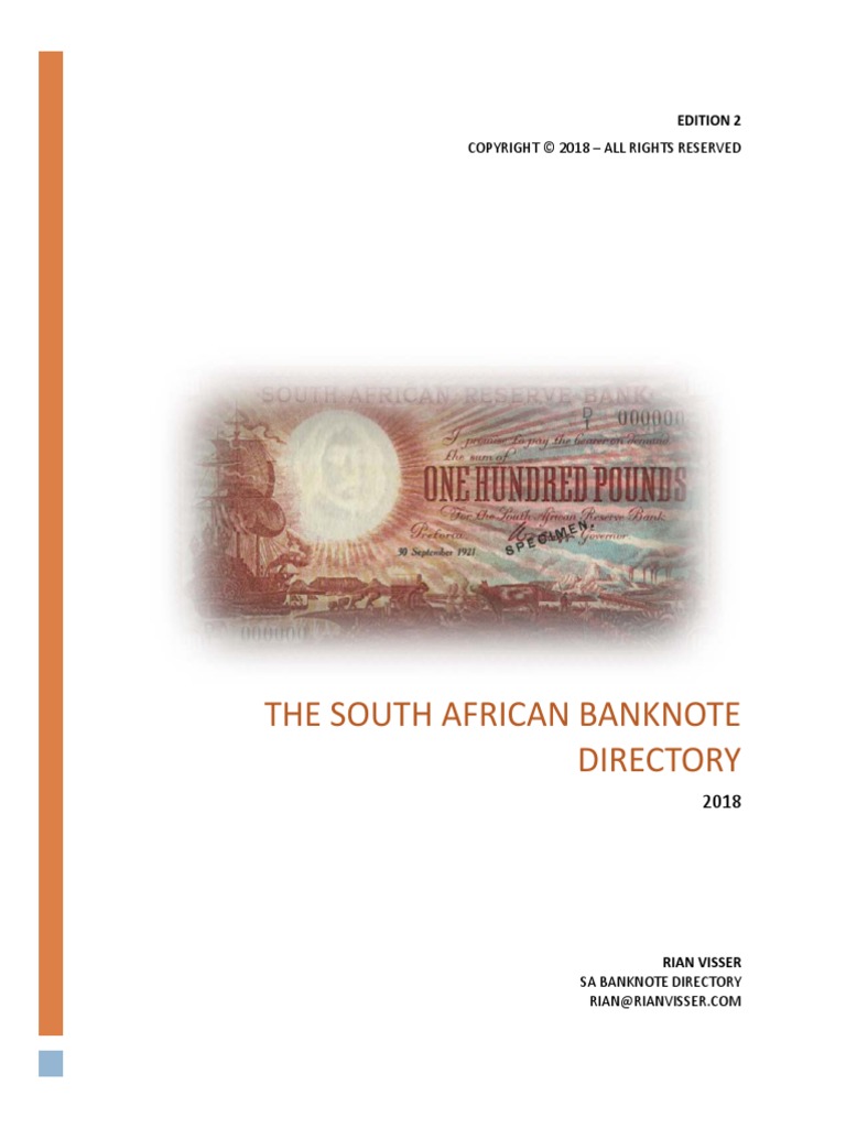 The South African Banknote Directory 2nd Edition (2018) English (PDF ...