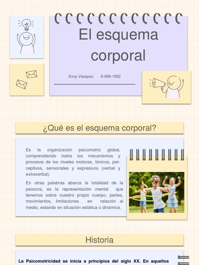 Esquema Corporal. Eimy Vásquez | PDF | Esquema (psicología) | Percepción