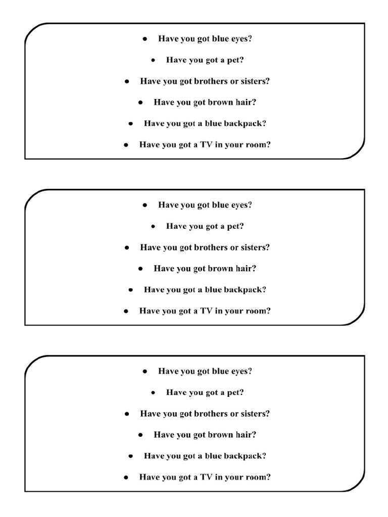 Have You Got Questions | PDF