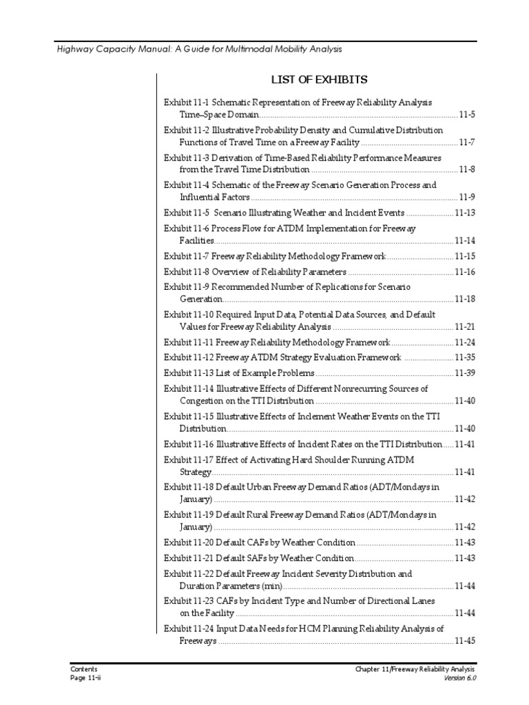 Chapter 11 Freeway Reliability Analysis Pdf 7351