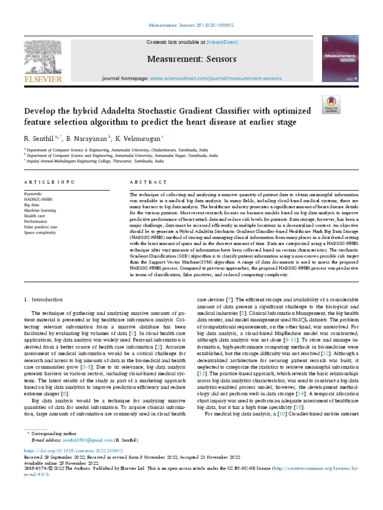 Develop The Hybrid Adadelta Stochastic Gradient Classifier Wit - 2023 ...