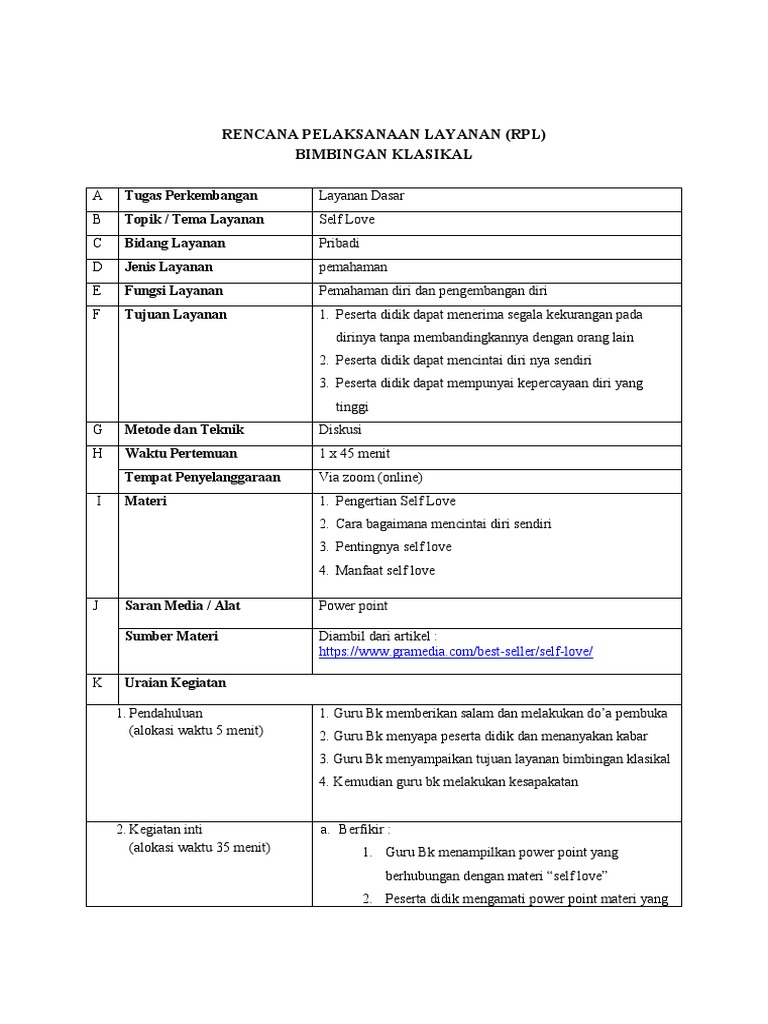 Salin-RPL BK KLASIKAL | PDF