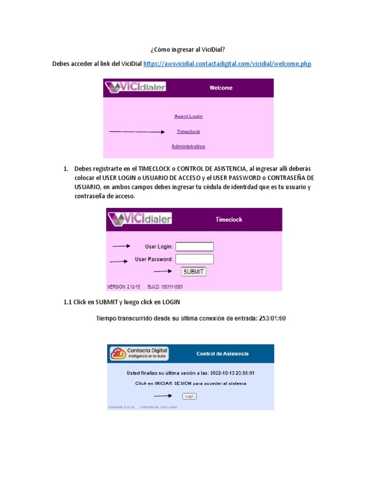 Cómo Ingresar Al ViciDial | PDF