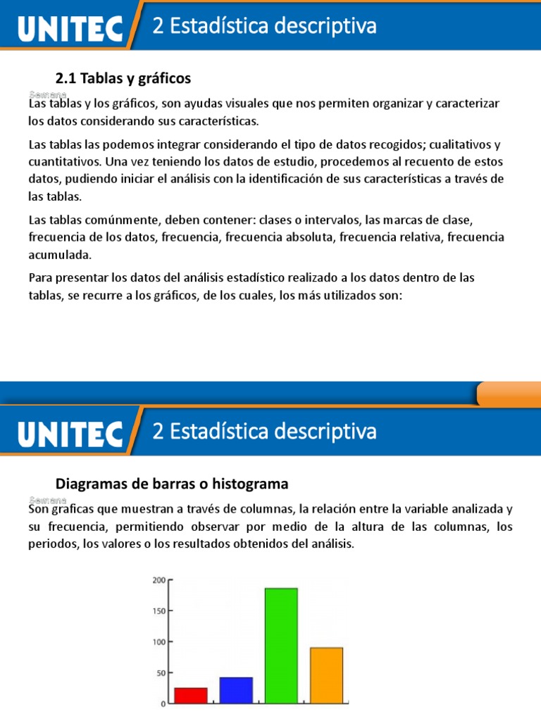 2 Estadística Descriptiva: 2.1 Tablas y Gráficos | PDF | Histograma | Estadísticas descriptivas