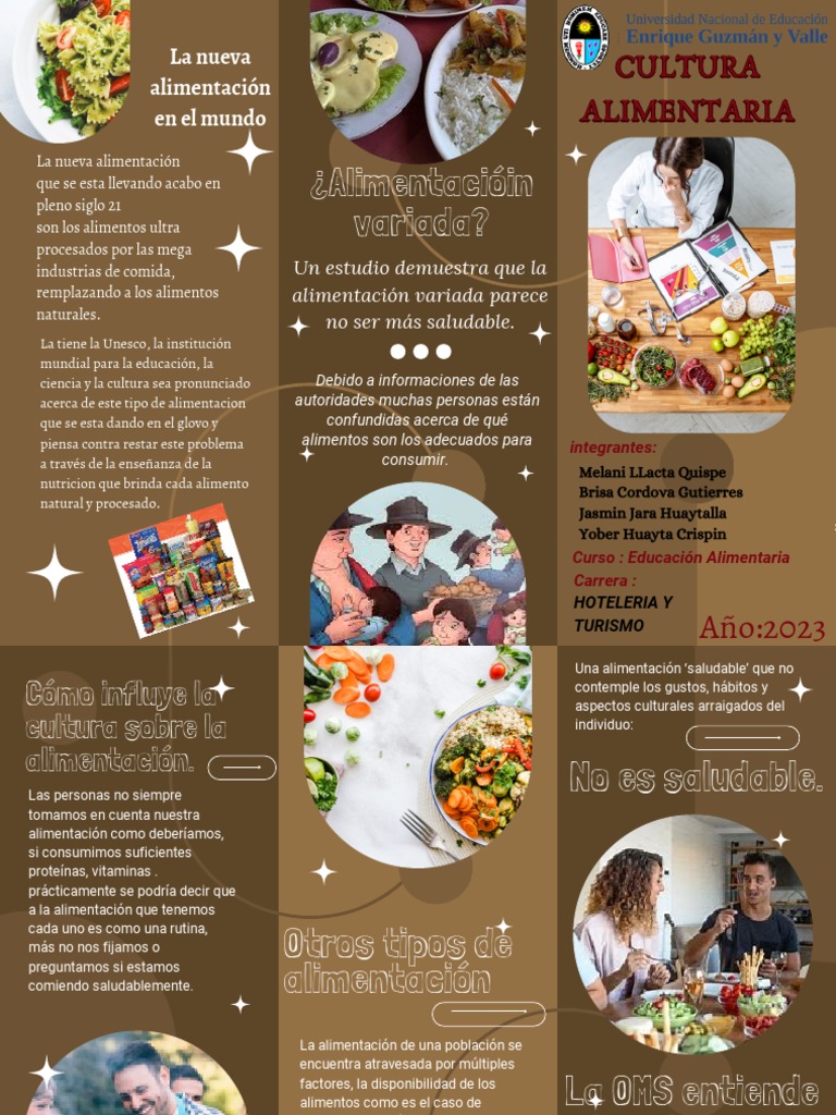 Tríptico de Nutrición | PDF