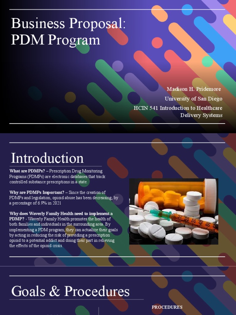 business proposal - pdm program | PDF