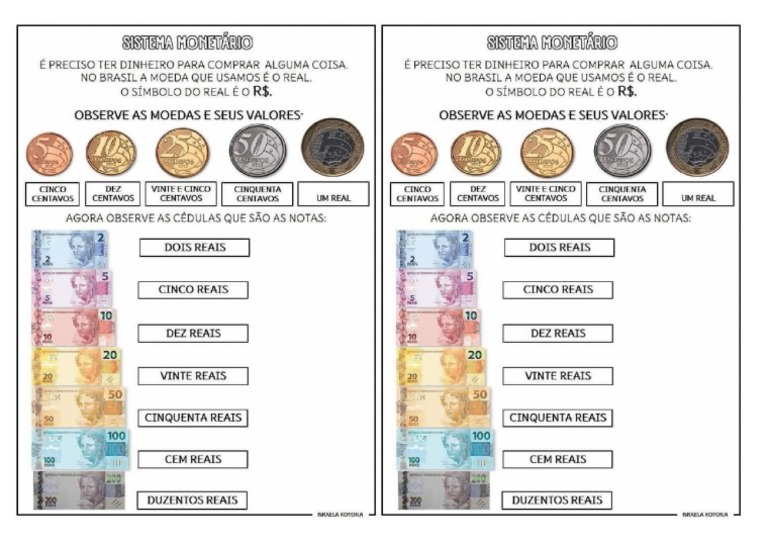 Sistema Monetário 3 Ano | PDF