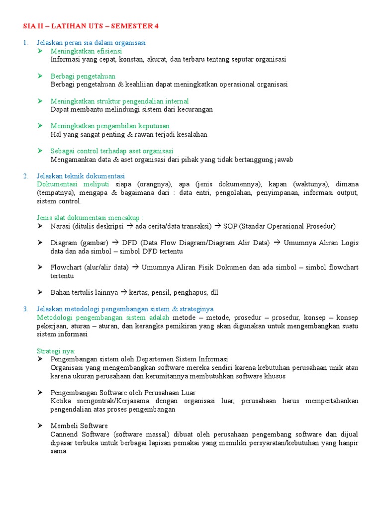 Latihan Uts Sia-1 | PDF