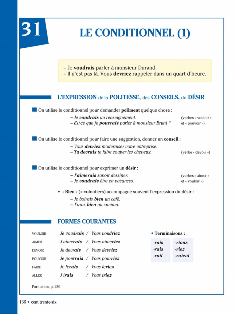 Le Conditionnel | PDF