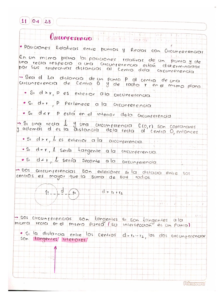 Notas Geometría Euclidiana Parcial | PDF