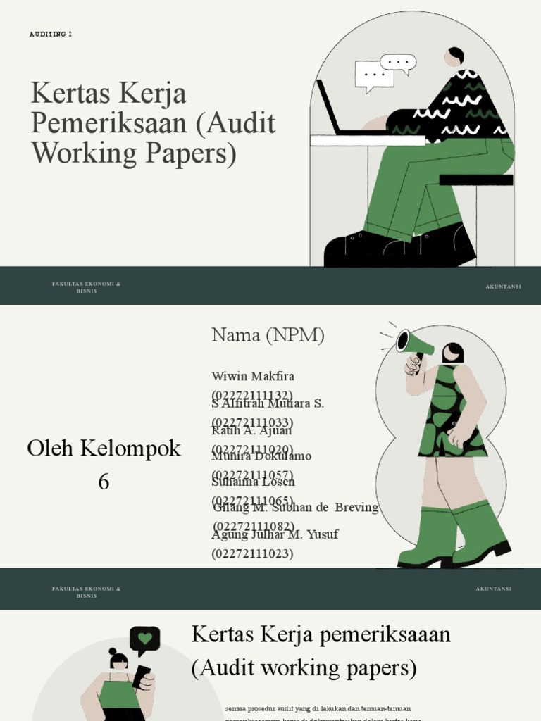 Kertas Kerja Pemeriksaan (Audit Working Papers) : Auditing I | PDF