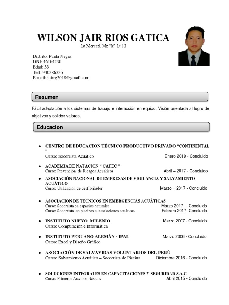 CV Wilson Wa0130 | PDF