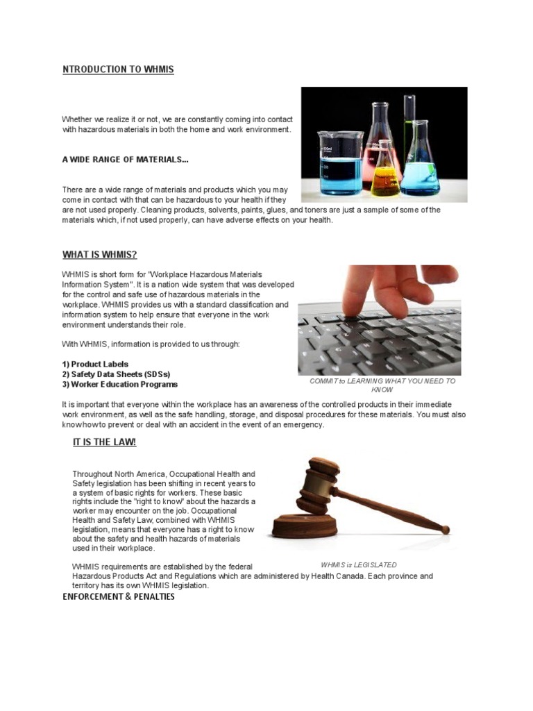 INTRODUCTION TO WHMIS | PDF