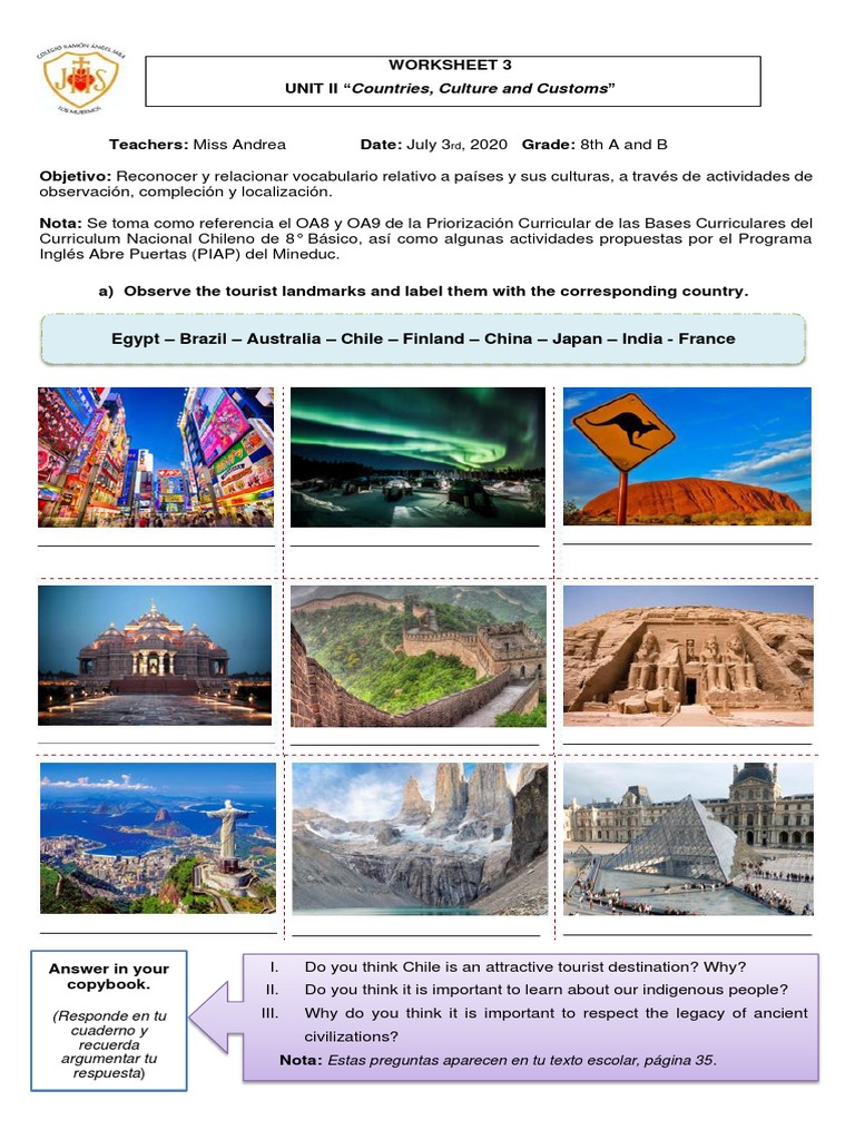 8VO-UNIT-2-COUNTRIES AND NATIONALITIES | PDF