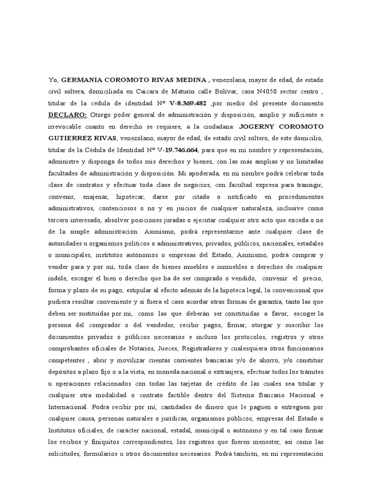 Poder General Amplio | PDF