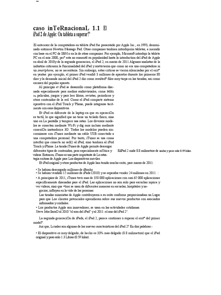 Tarea Capitulo 1 | PDF | Yo pad | Apple Inc.