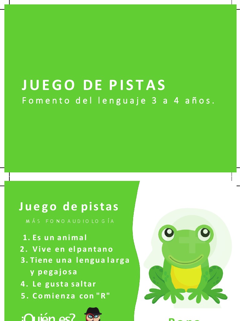 Juego de Pistas para Niños 3-4 Años | PDF