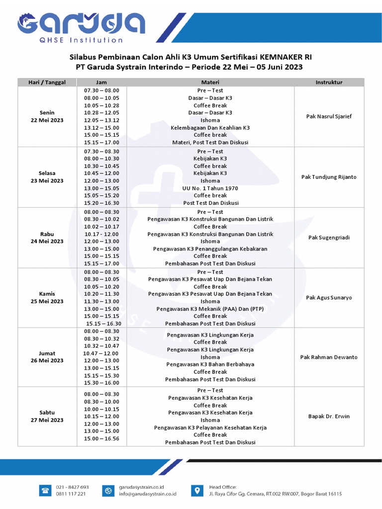 Rundown Kegiatan | PDF