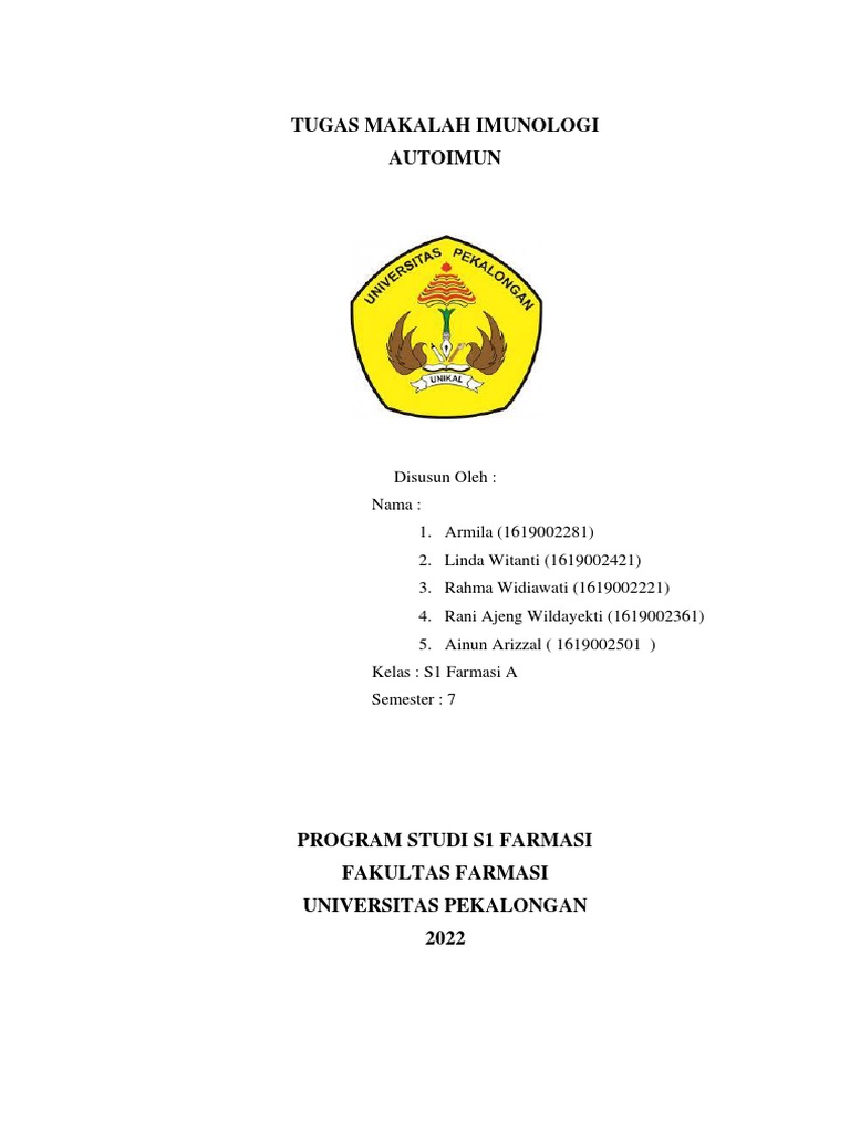 Penyakit Autoimun: Definisi dan Contoh | PDF | Sains & Matematika