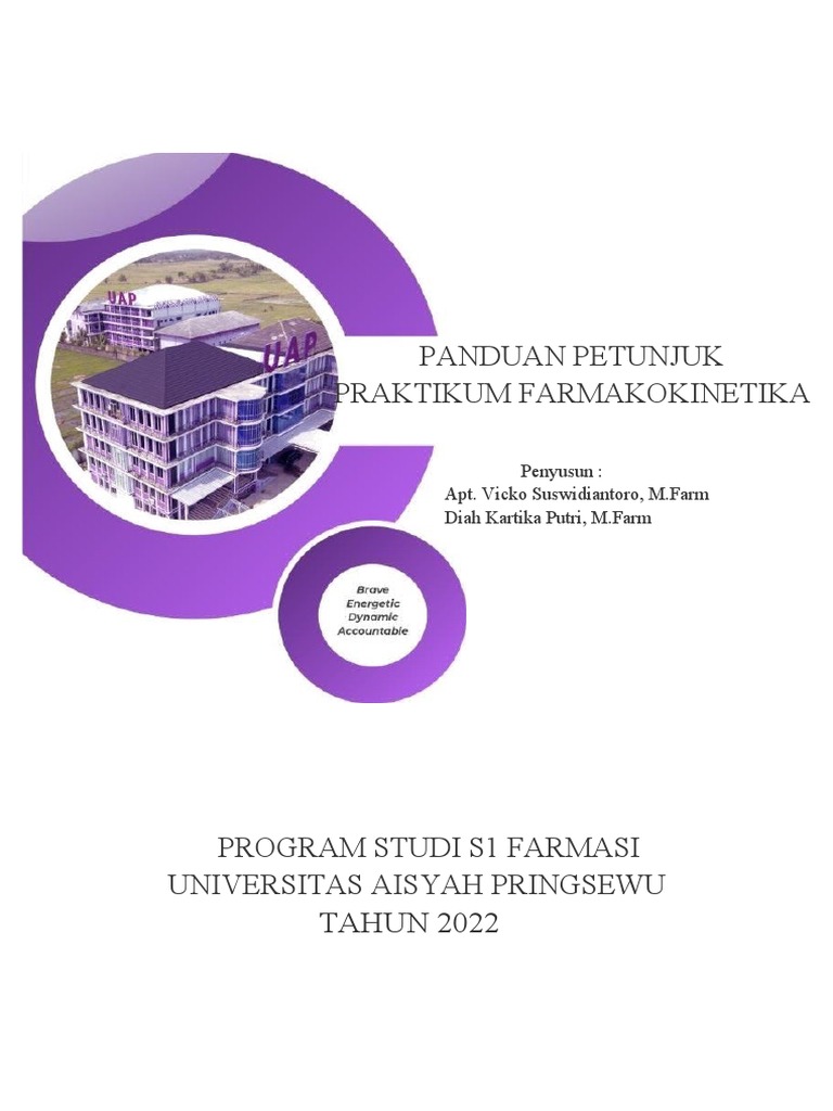 Panduan Praktikum Farmakokinetika - s1 Farmasi Uap | PDF
