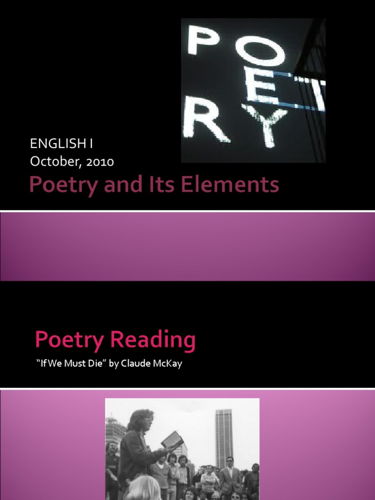 Poetry and Its Elements | PDF | Poetry
