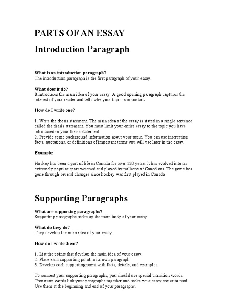 Essay Writing | PDF | Essays | Paragraph
