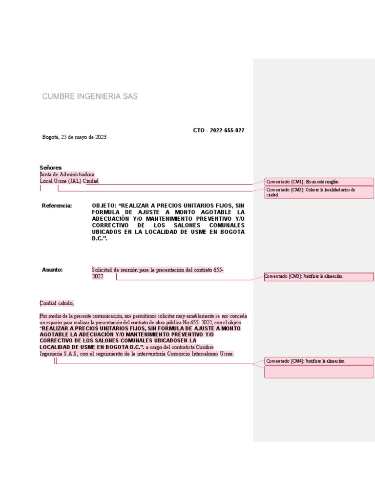 Correcciones Al Oficio 027-Jal | PDF