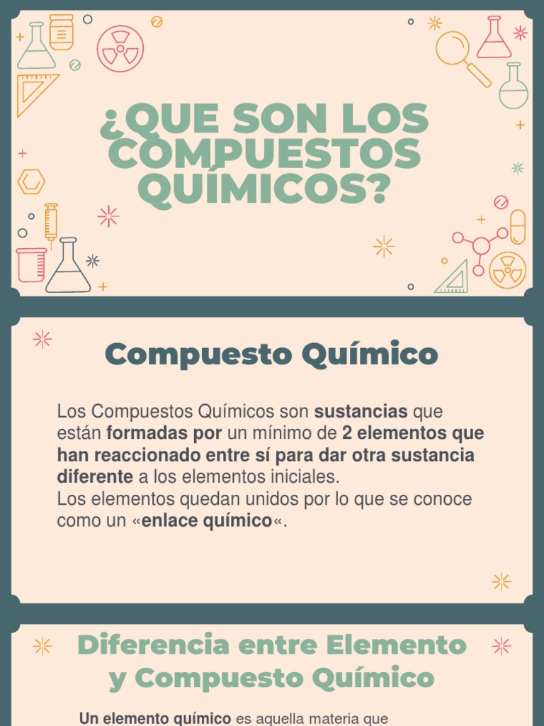 ¿Que Son Los Compuestos Químicos? | PDF