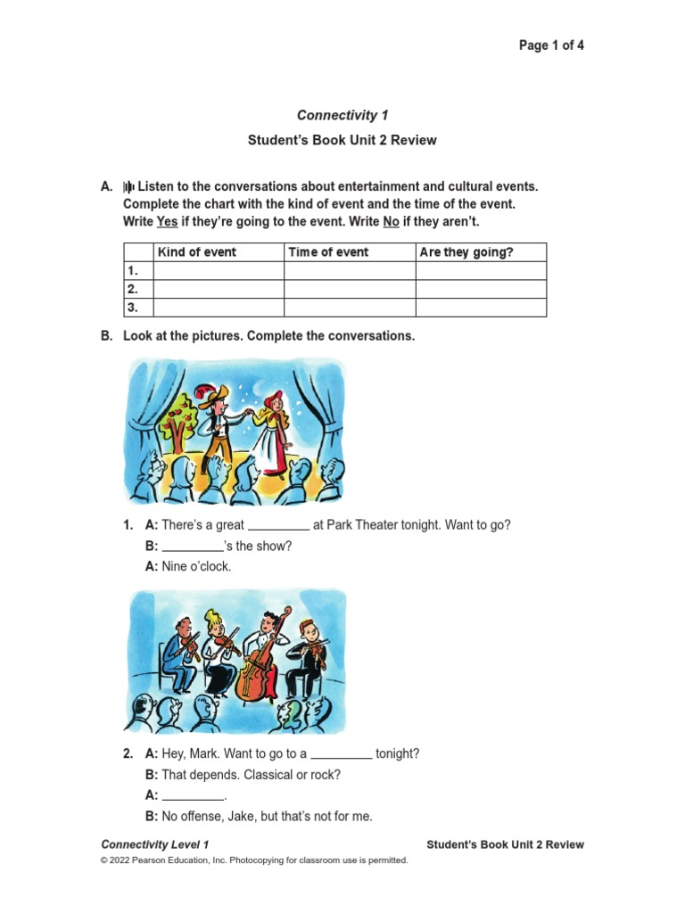 Student's Book Unit 2 Review: Connectivity 1 | PDF