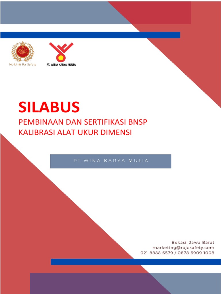 Silabus Penawaran Training Alat Ukur Dimensi | PDF