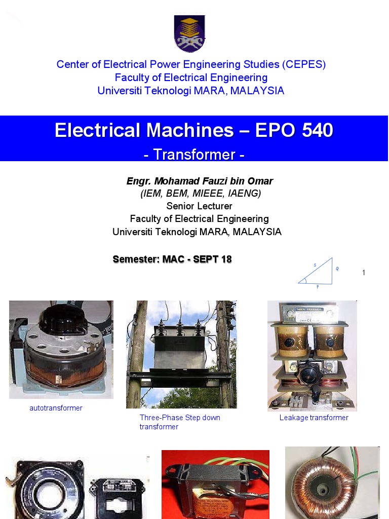 Transformer Fundamentals and Types | PDF | Transformer | Physical Sciences