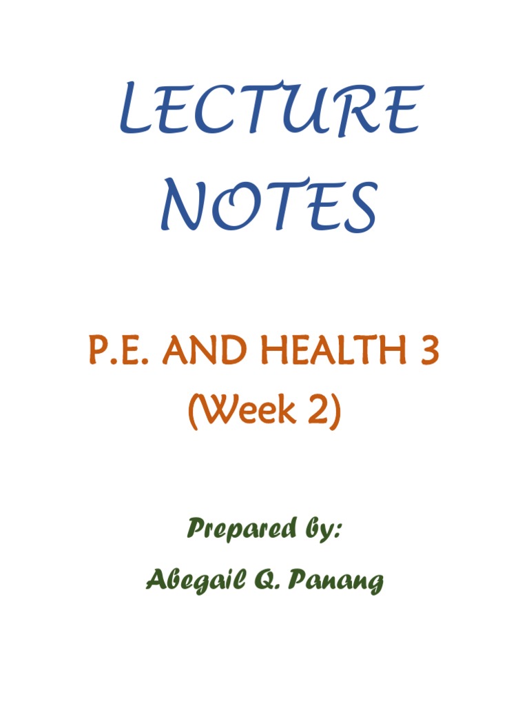 Pe Week 2 LN PDF | PDF