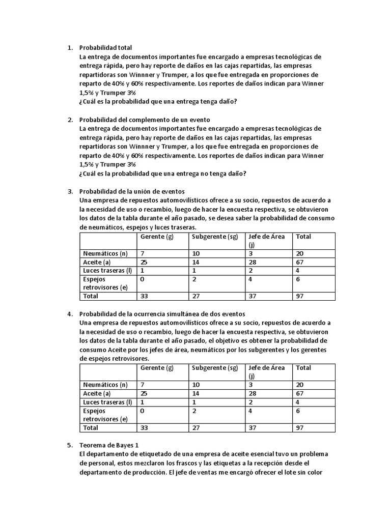 Ejercicios Est | PDF