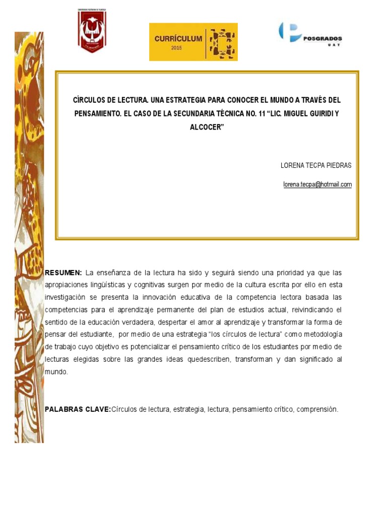Cículo de Lectura Estrategia | PDF | Crecimiento personal y profesional